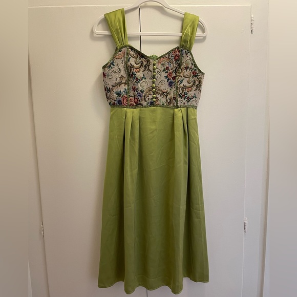 Keke | Dresses | Gorgeous Unique Embroideredsatin Dress | Poshmark